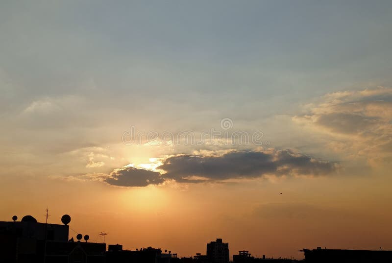 Sunset in egypt stock image. Image of reflection, sunlight - 252377407