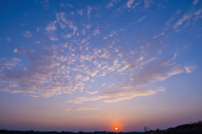 Sky Sunset, Cloud Blue Beautiful Day Stock Image - Image of cloud ...