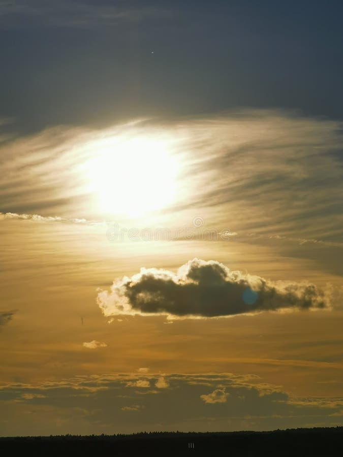 Sky, sunset, cloud scape stock image. Image of ocean - 194851575