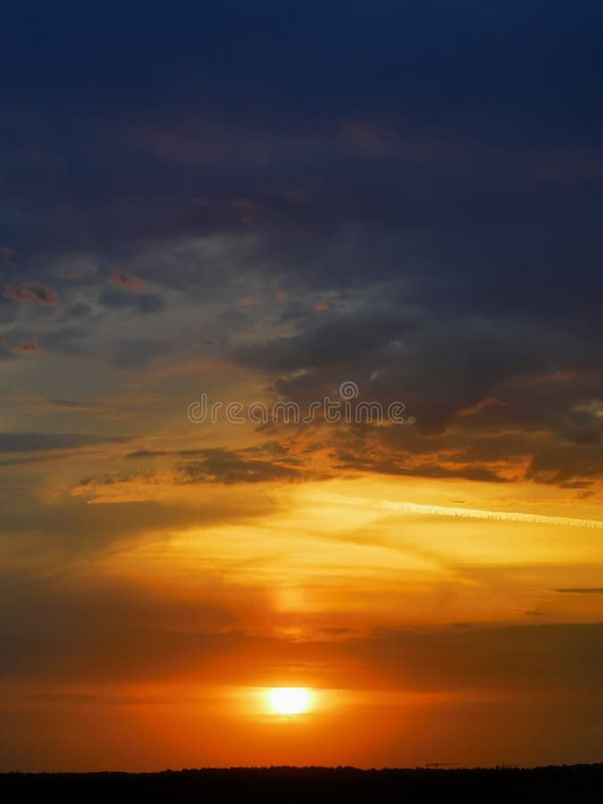 Sky, sunset, cloud scape stock photo. Image of shore - 195385652