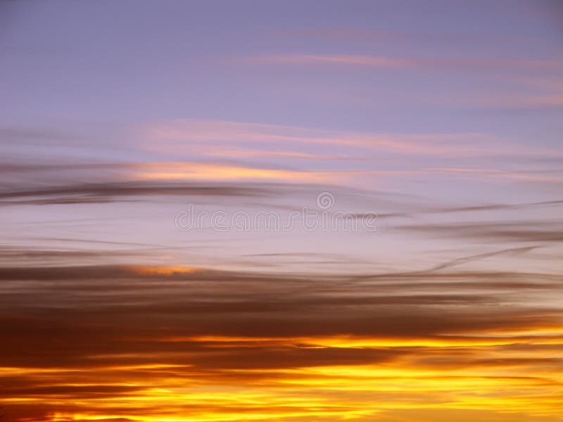 Sky on Sunset with the Warm Color Firing the Light Stock Image - Image ...