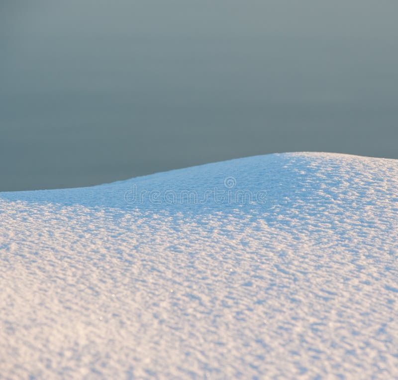 Sky and the Surface of the Snow Cover in the Mountains Stock Photo ...