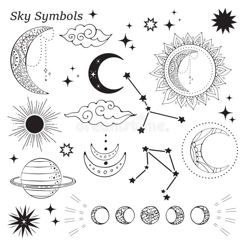 Sky Symbols Stock Illustrations – 18,080 Sky Symbols Stock ...