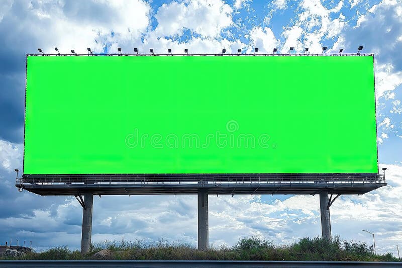 Sky Symphony Abstract Swirls in Vibrant Colors on City Billboard Stock ...