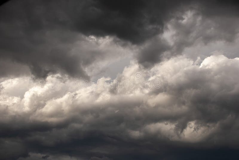 Cloudy Sky with Rare Clouds Stock Photo - Image of thunder, grey: 267519594