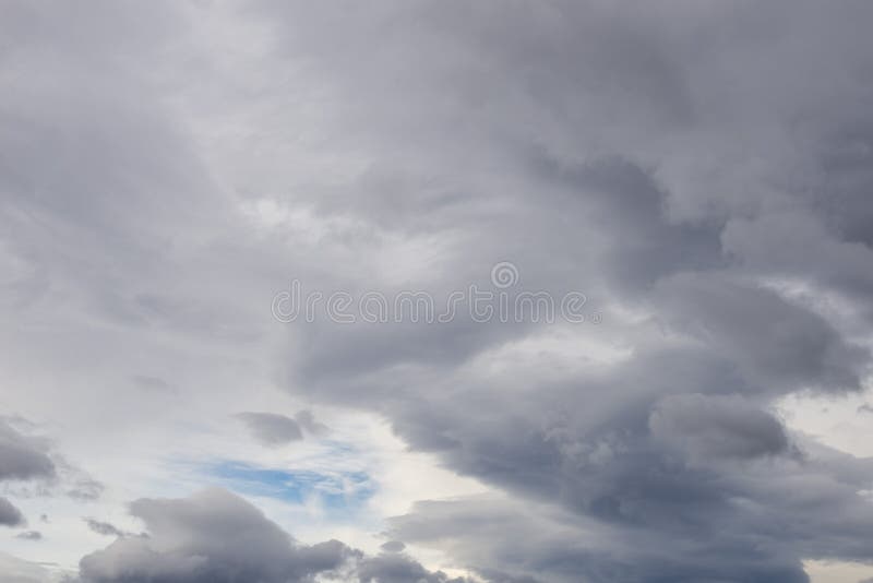 Cloudy Sky with Rare Clouds Stock Image - Image of field, prairie ...
