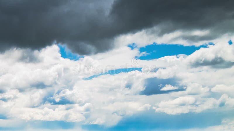 Sky with Thunderclouds, TimeLapse Stock Footage - Video of black ...