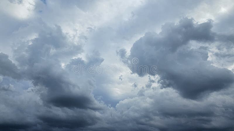Sky after a Thunderstorm Black Rain Clouds, Strong Storms Stock Image ...