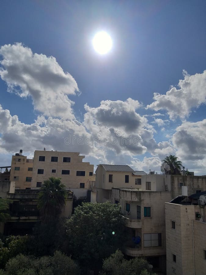 Sky Time Nice View of Clouded Nice Sun Stock Image - Image of ...