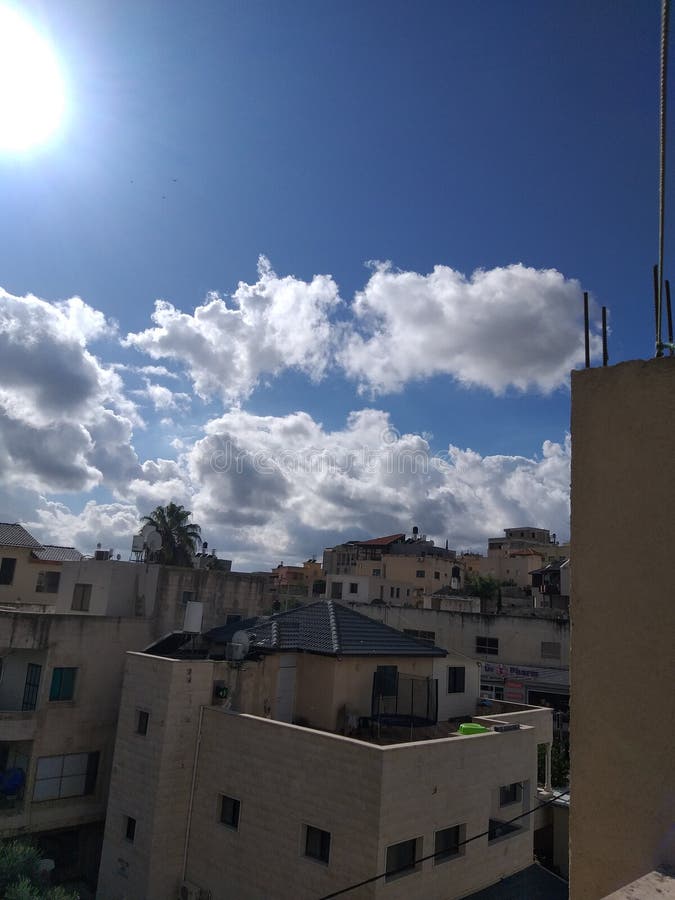 Sky Time Nice View of Clouded Nice Sun Stock Photo - Image of cloud ...