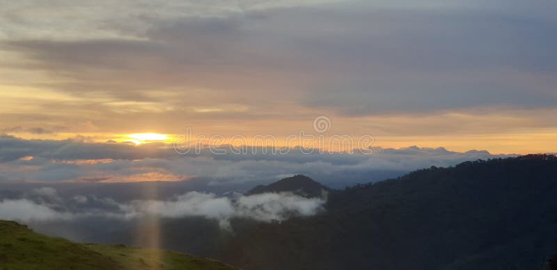 The Sky Towards Dusk on the Indonesian Island of Timor Stock Photo ...