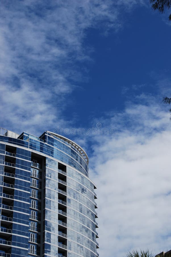 Sky Tower stock image. Image of clouds, vegetation, reflection - 7185257