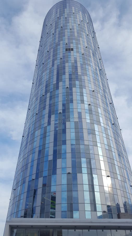 Sky tower stock photo. Image of height, clouds, bucharest - 71344224