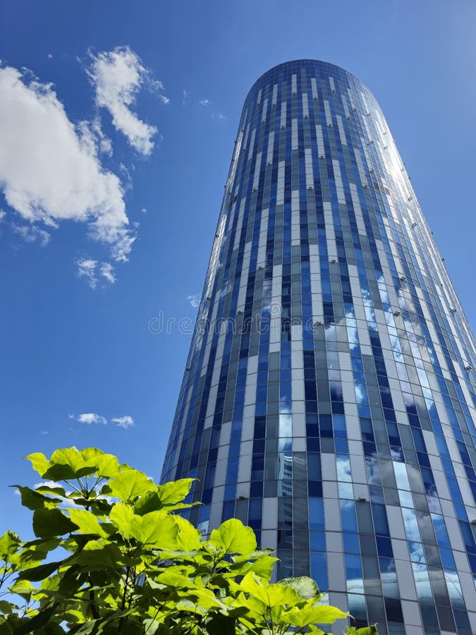 Sky Tower Building in Bucharest Stock Image - Image of modern ...