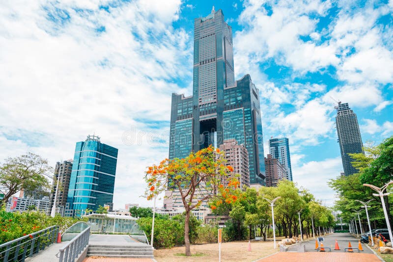 The Famous 85 Sky Tower Of Kaohsiung City Stock Image - Image of ...