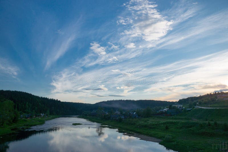 Sky under the river stock photo. Image of river, blue - 174015550