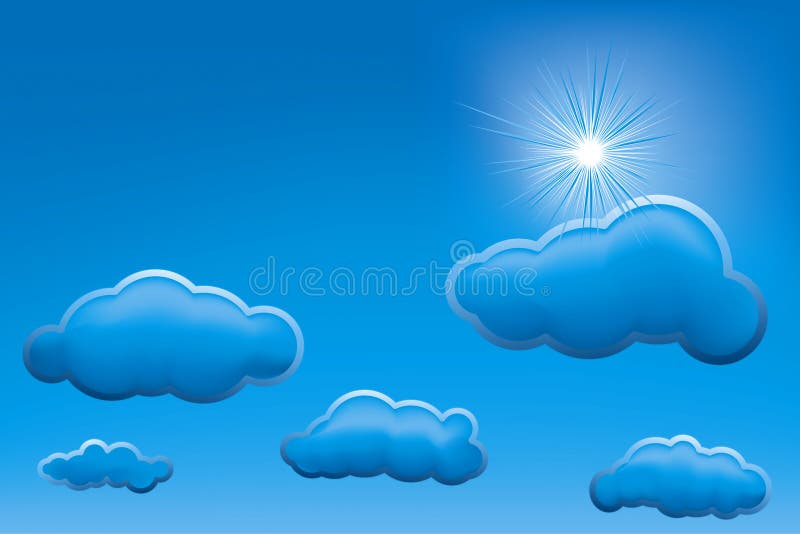 Sky (vector) stock vector. Illustration of outside, cloudscape - 3288453