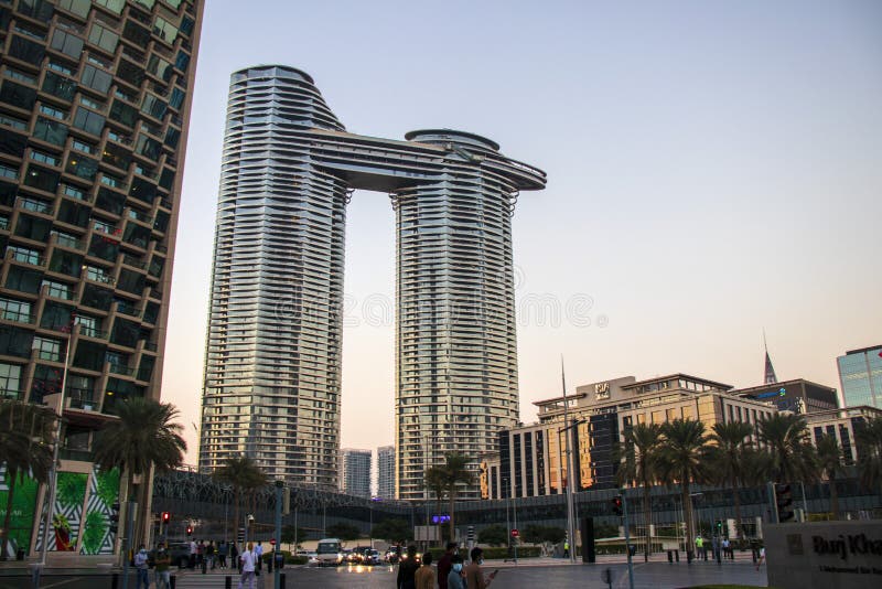 Sky View Address Hotel. Dubai. UAE. Outdoors Editorial Image - Image of ...