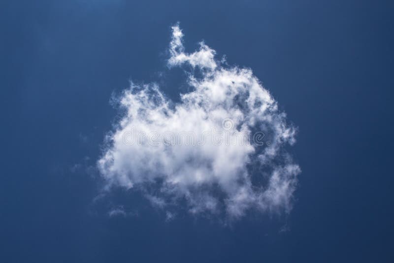 Unique Cloud Motif in the Blue Sky Stock Photo - Image of cloud, shape ...