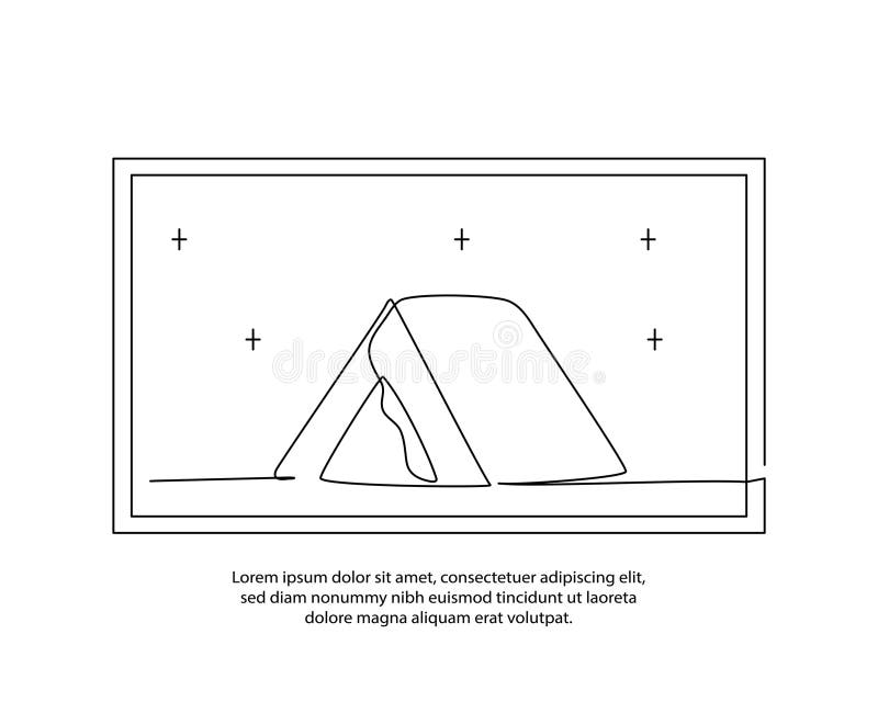 Camping Tent Line Drawing Stock Illustrations – 1,749 Camping Tent Line ...