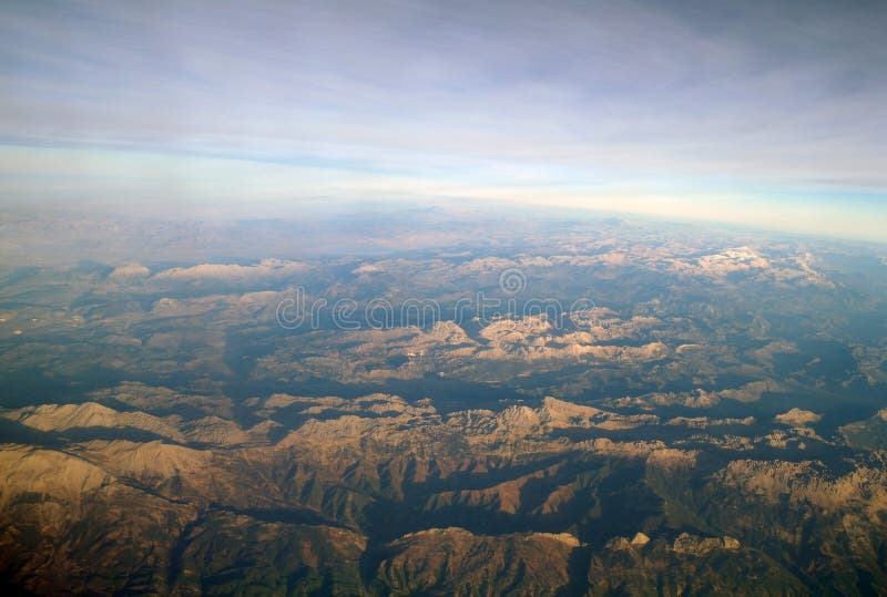 Sky view of earth. stock photo. Image of destination - 37853860