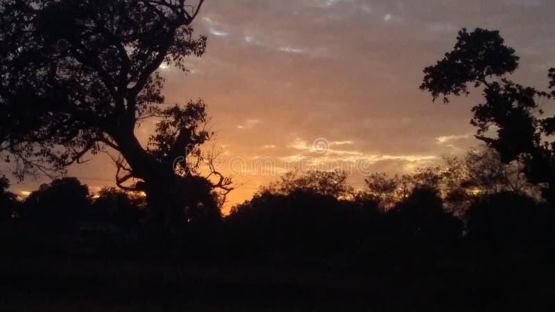 Sky view of evening time stock image. Image of emanating - 168048177