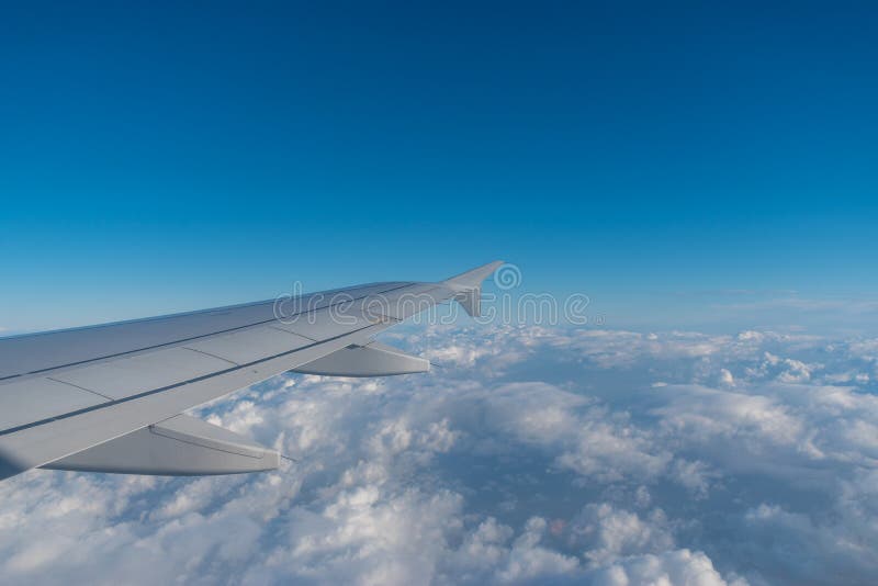 Sky view from the plane stock image. Image of plane - 107584447