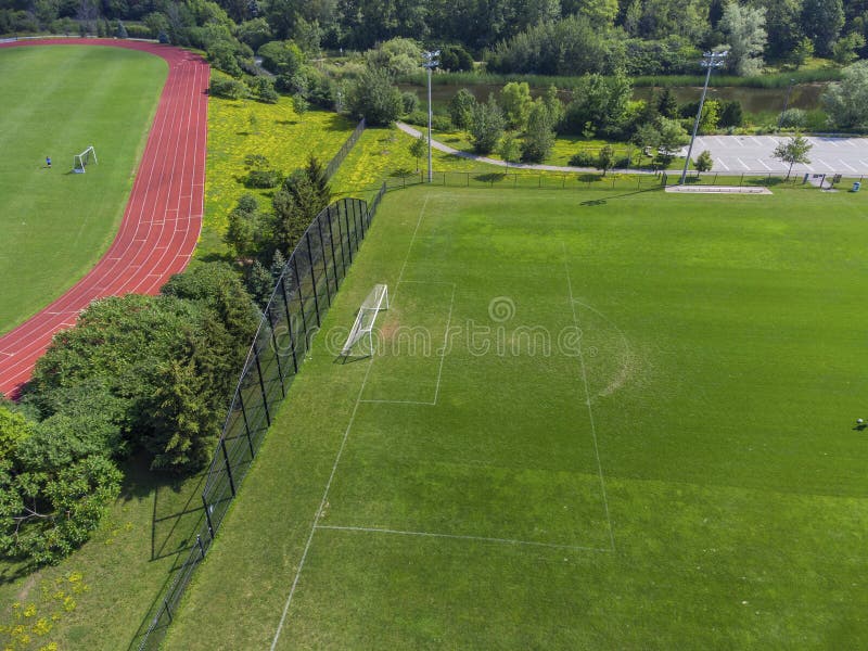 Sky view of a racetrack stock photo. Image of athletics - 224089680