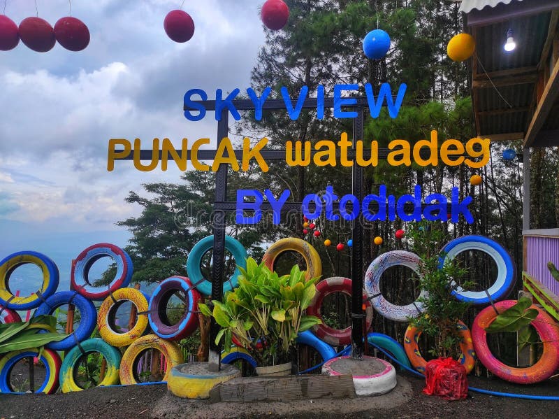 "Sky View of Watu Adeg Peak" Central Java, Indonesia. Editorial Photo ...