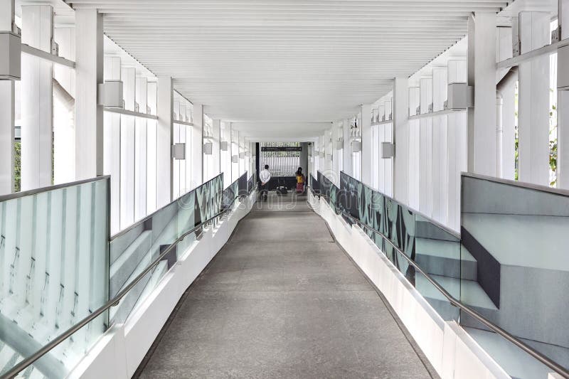 Sky Walk at Sky Train Station Stock Image - Image of tower, train ...