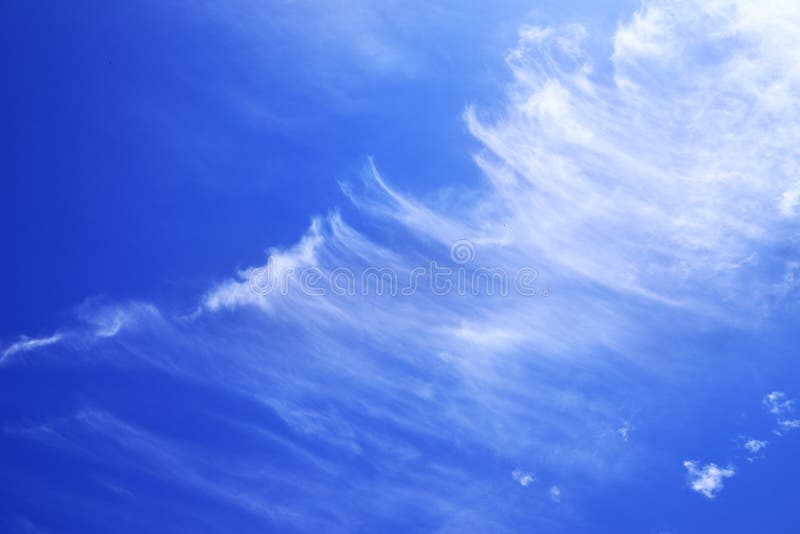 The Sky Was Beautiful with Clouds Shaped Like Waves Stock Image - Image ...