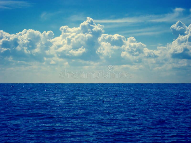 Sky and water stock photo. Image of ocean, view, blue - 5718622