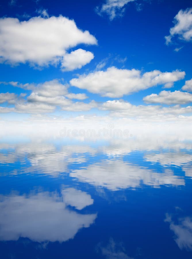 Sky and water reflection stock image. Image of scenics - 12081379
