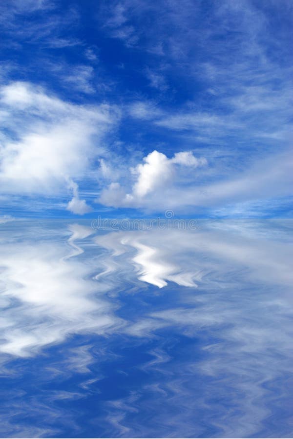 Sky with water reflection stock image. Image of outdoor - 7505877