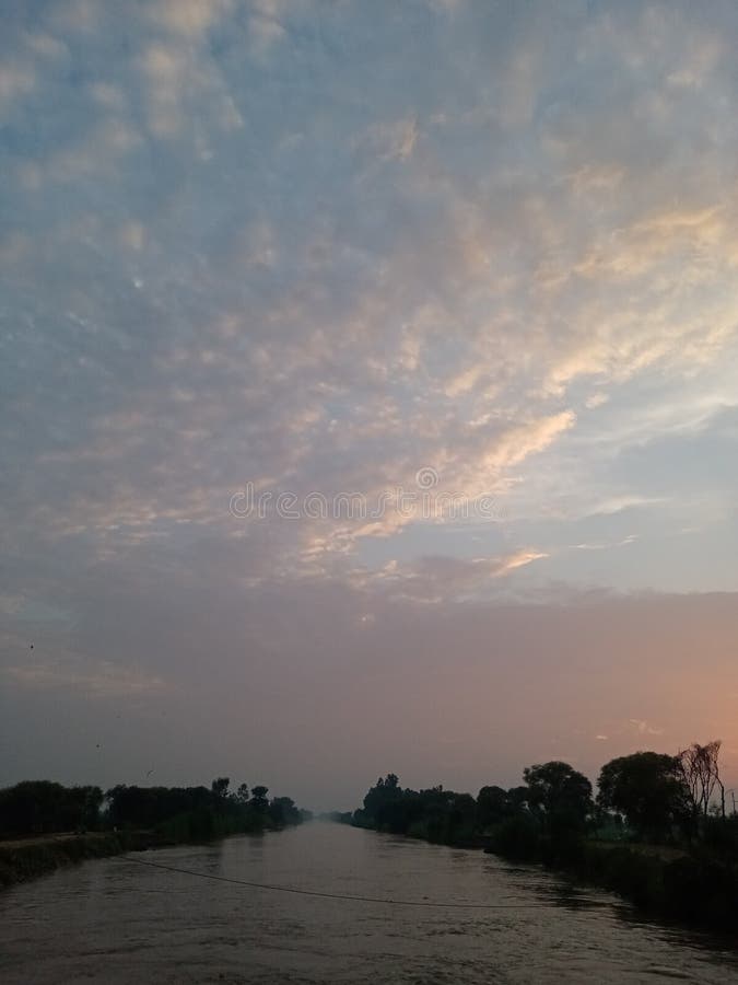 Sky Water Tree Panjab Pakistan Stock Photo - Image of water, panjab ...
