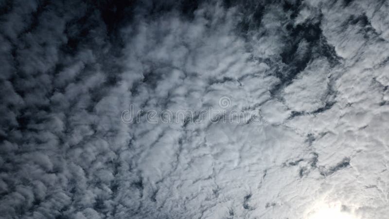 Sky with Rippled Clouds Pattern Stock Photo - Image of impression ...