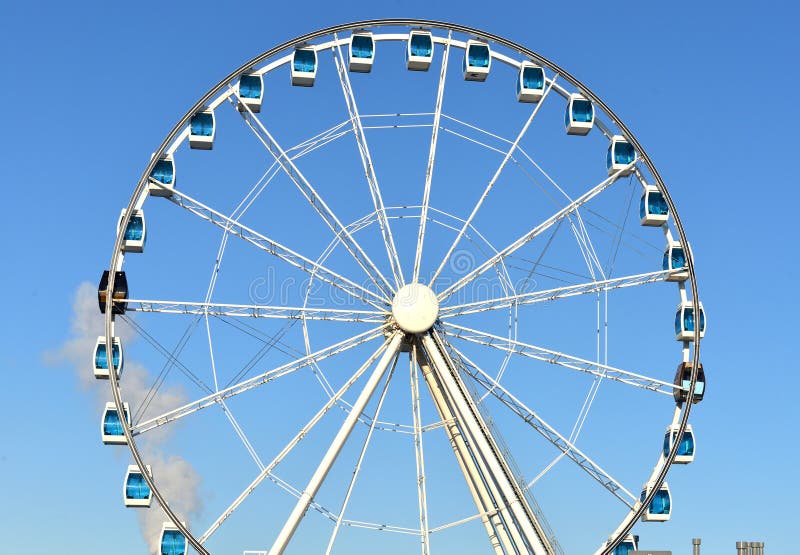 Sky Wheel Against the Background of the Sky Stock Photo - Image of ...
