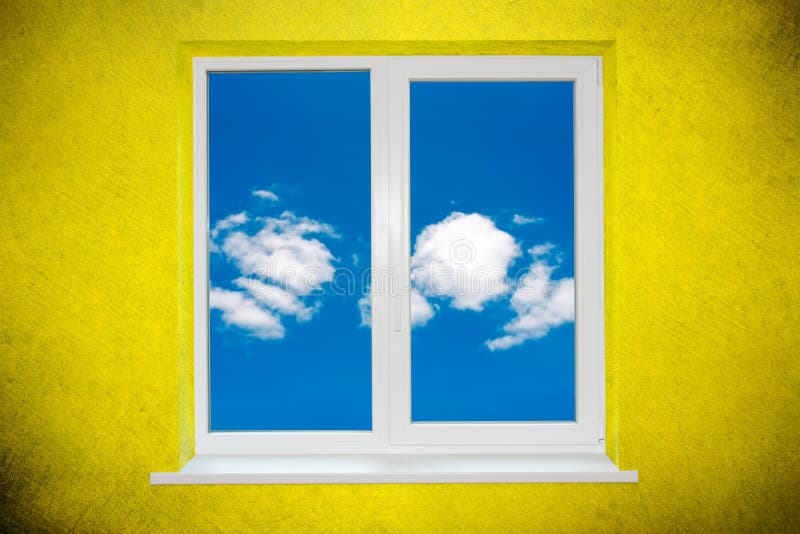 Sky in the window stock photo. Image of frame, cloudscape - 26431362