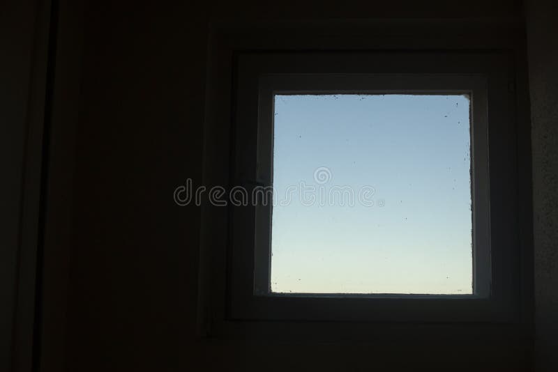 Sky is in Window. Backlight from Window Stock Image - Image of glass ...
