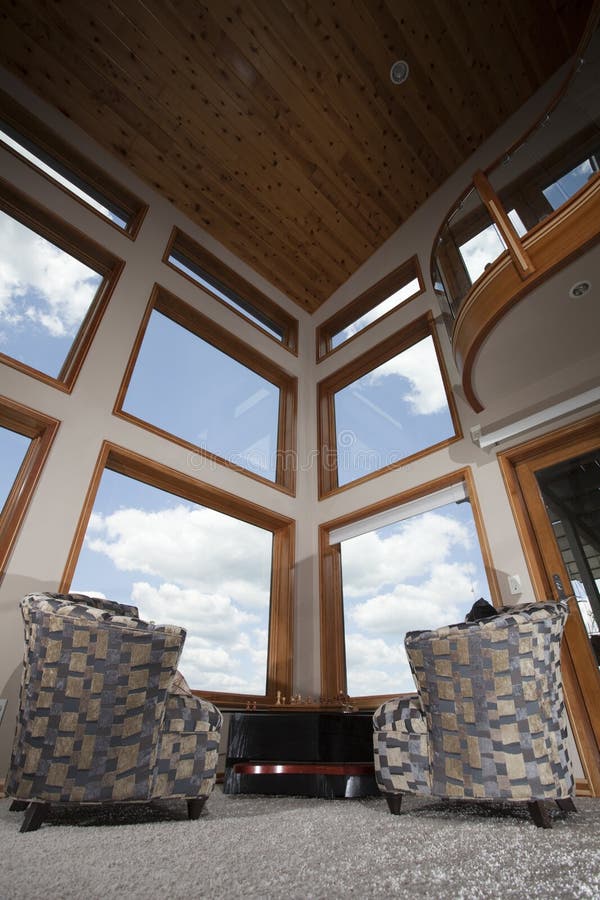 Sky through windows stock photo. Image of detail, bedroom - 9760622
