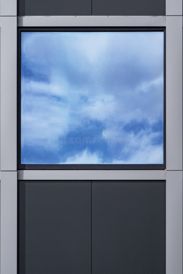 Sky in windows stock image. Image of reflect, reflection - 156739575