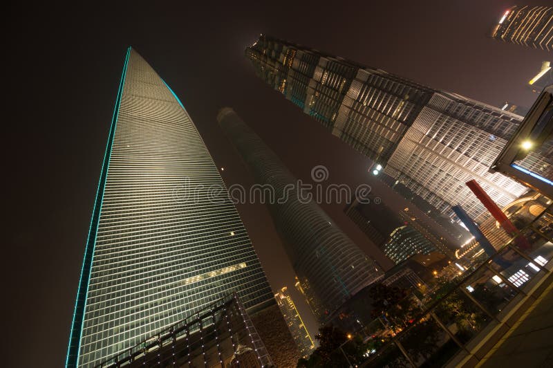 Skycraper stock image. Image of lujiazui, world, downtown - 72448087