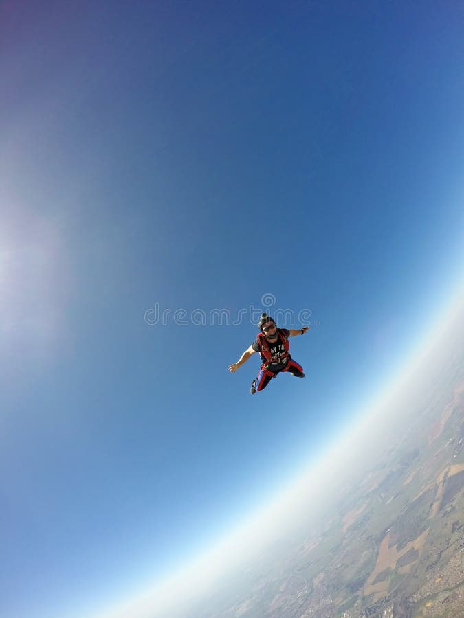 Skydiver in action stock photo. Image of skill, skydiving - 54349066
