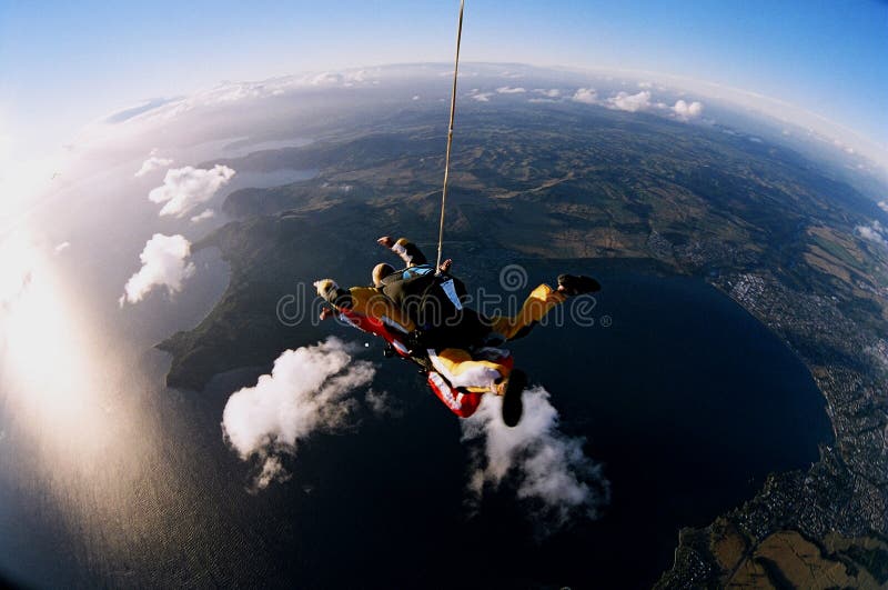 Skydiver Falling to Earth stock photo. Image of falling - 3240802