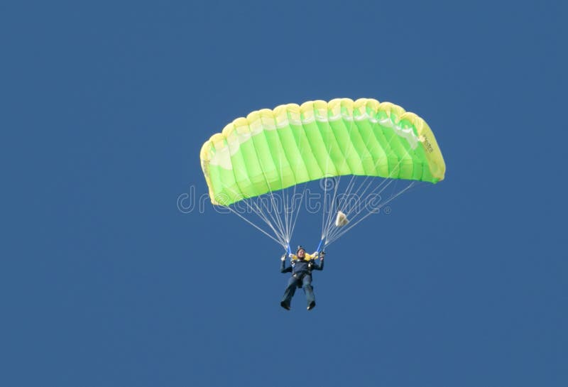 A Skydiver Performing Skydiving with Parachute Editorial Photo - Image ...
