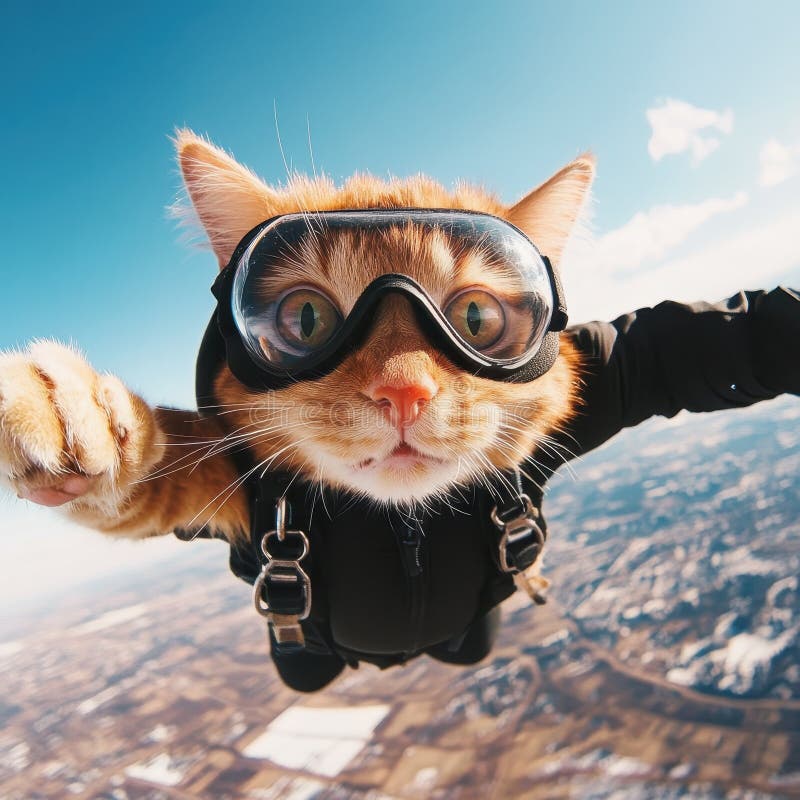 Skydiving Cat Stock Photos - Free & Royalty-Free Stock Photos from ...