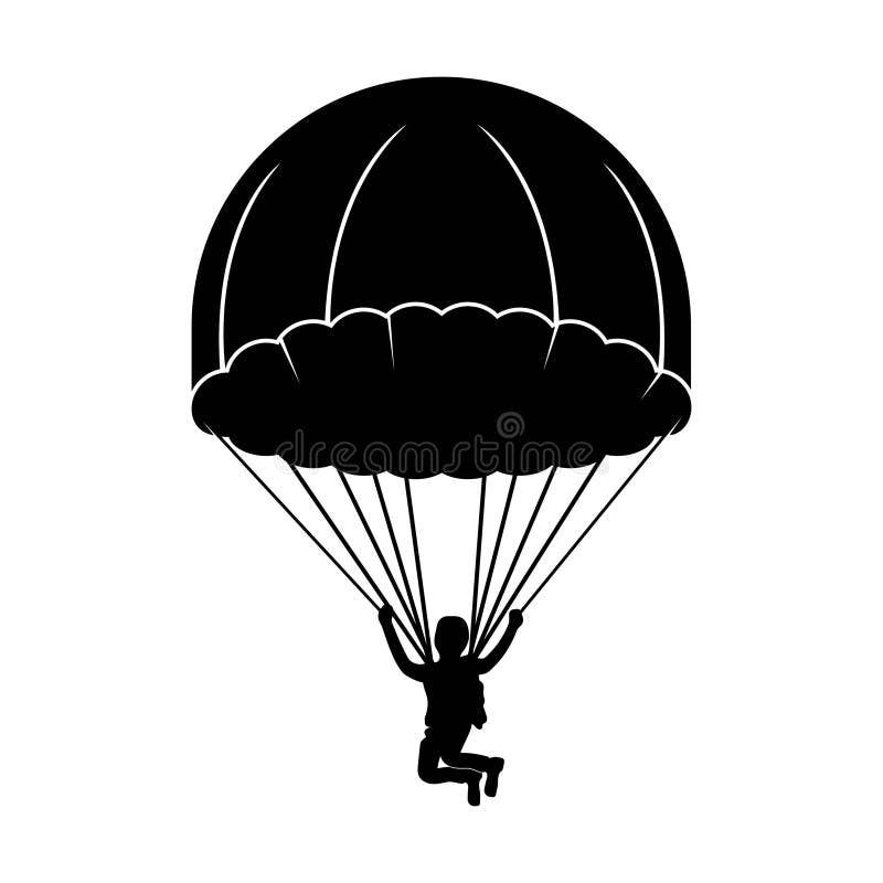 Skydiving Logo Design Vector Template, Parachuting Design Stock Vector ...