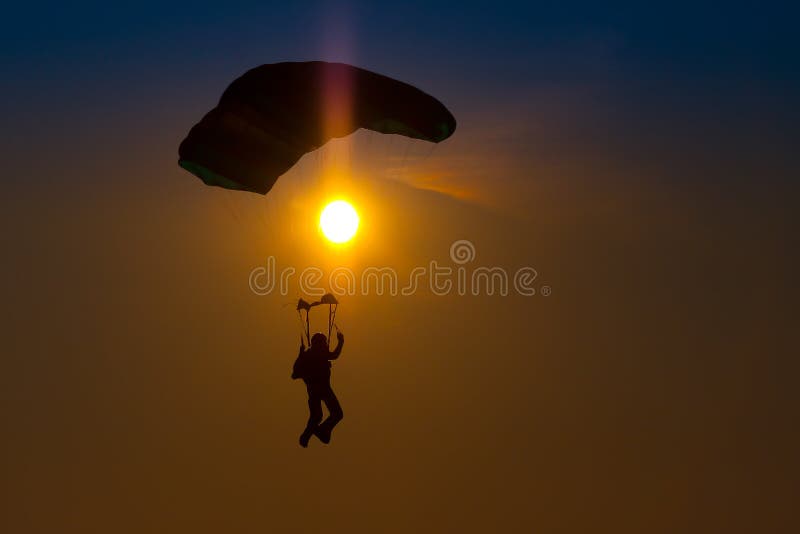 Skydiving stock photo. Image of gliding, hobby, parachute - 46530194