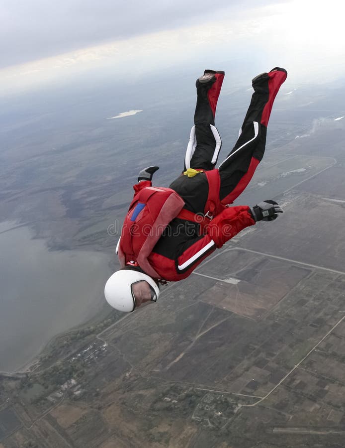 Skydiver in action stock photo. Image of skill, skydiving - 54349066
