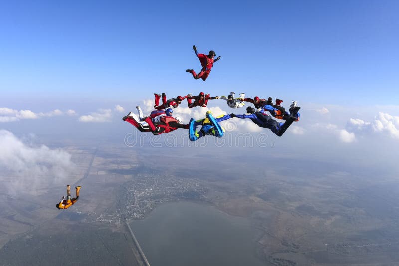 Skydiver in action stock photo. Image of skill, skydiving - 54349066